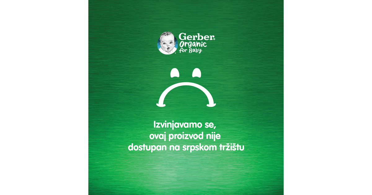 Gerber Organic | Nedostupan u Srbiji | Nestlé Beba Klub